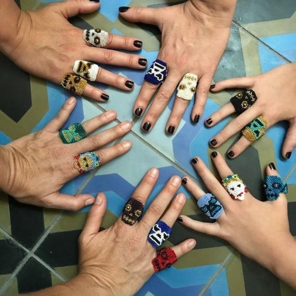 Costume Baldor | Jewelry | Luche Libre Fighter Masked Beaded Mexican ...